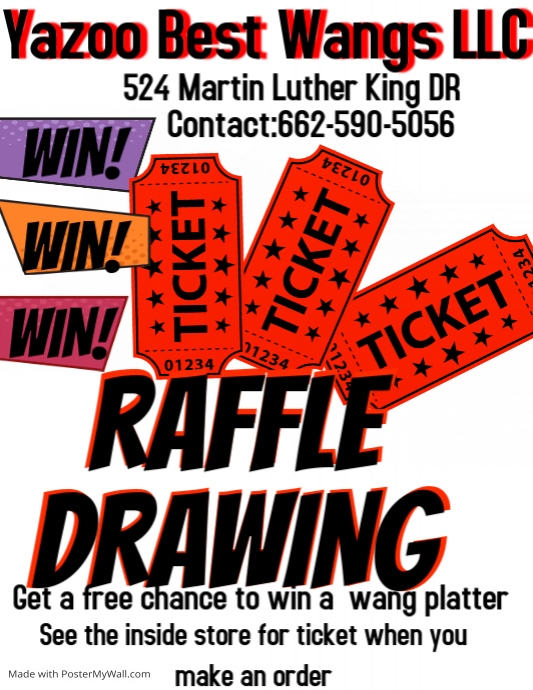 Yazoo Best Wangs Raffle | PosterMyWall