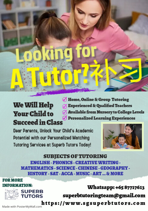 Private Tutoring Flyer (1) | PosterMyWall
