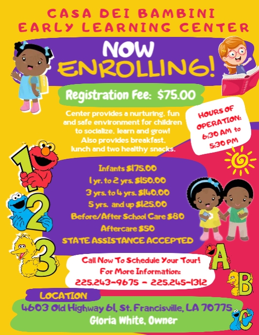 preschool enrollment advertisement (1) | PosterMyWall