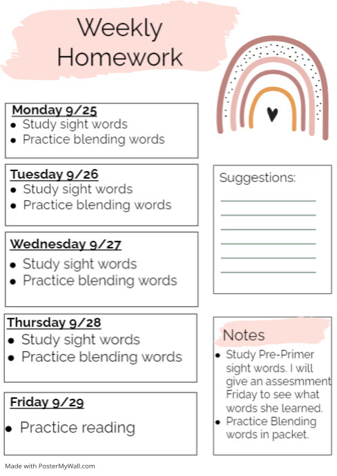 Planner-Week Organization | PosterMyWall