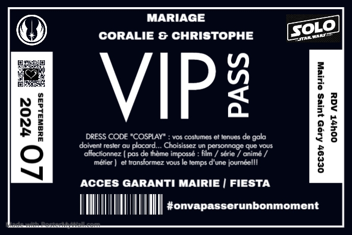 Copy of vip pass template white and dark blue colors | PosterMyWall
