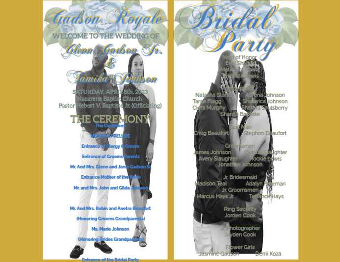 Wedding Program | PosterMyWall