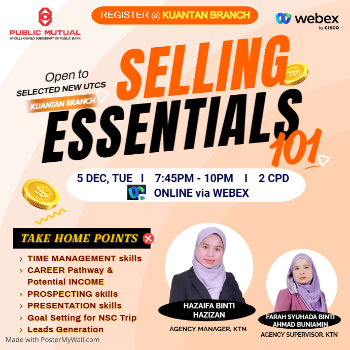 Copy of Selling Essential 101 | PosterMyWall