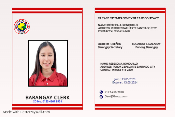Copy of ID CARD DESIGN TEMPLATE | PosterMyWall