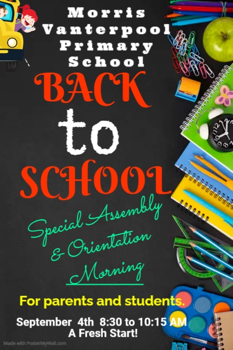 Back To School Poster | PosterMyWall