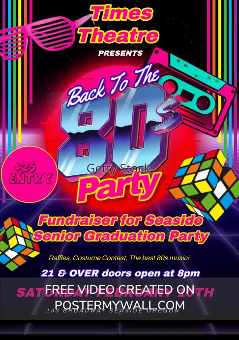 80s Party Flyer | PosterMyWall