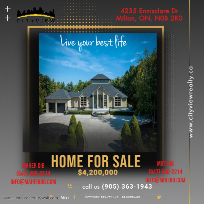 Black Real Estate Instagram Image | PosterMyWall