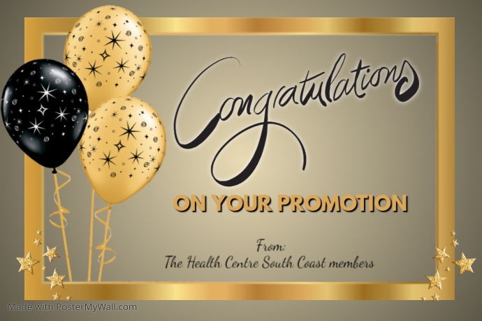 Promotion congrats | PosterMyWall