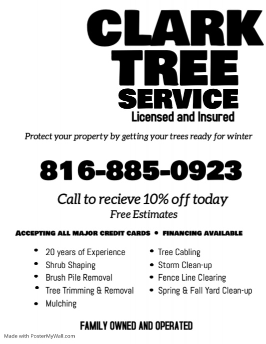 Copy of Tree Trimming & removal Services Flyer | PosterMyWall
