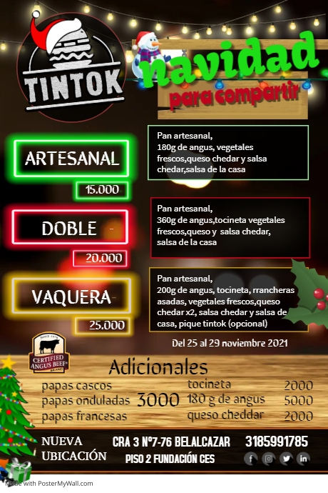 Copia de Combo Snacks | PosterMyWall