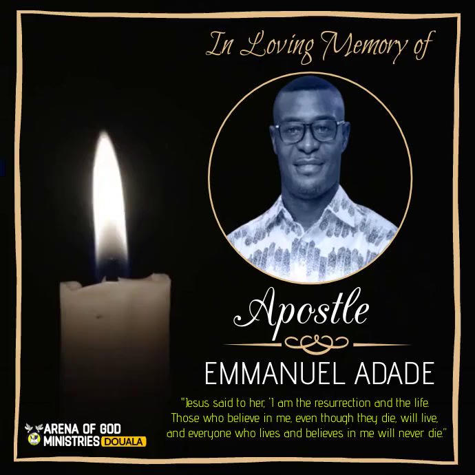 Copy of In Loving Memory of Apostle Emmanuel Adade | PosterMyWall