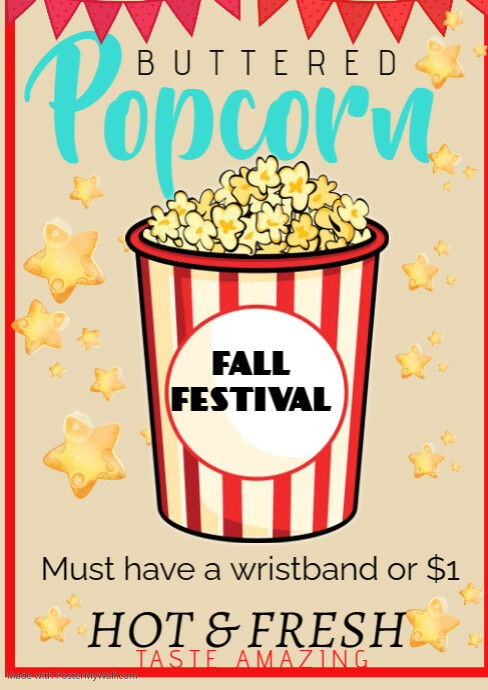 Copy of popcorn booth sign | PosterMyWall