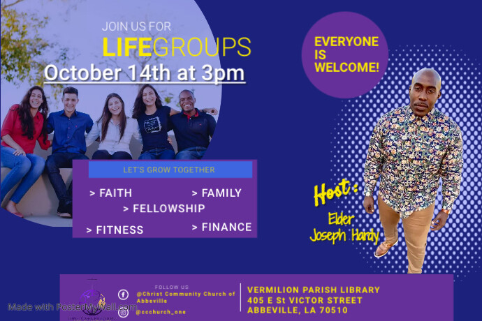 Copy of Church Life Groups | PosterMyWall