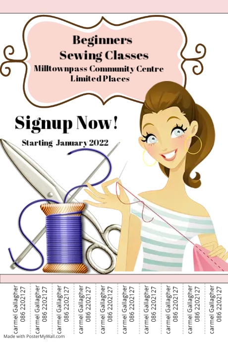 Copy of Copy of Sewing Class | PosterMyWall