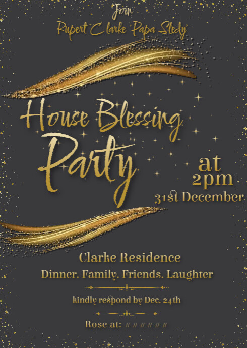 Copy of New Year's Eve House Party Invitation | PosterMyWall