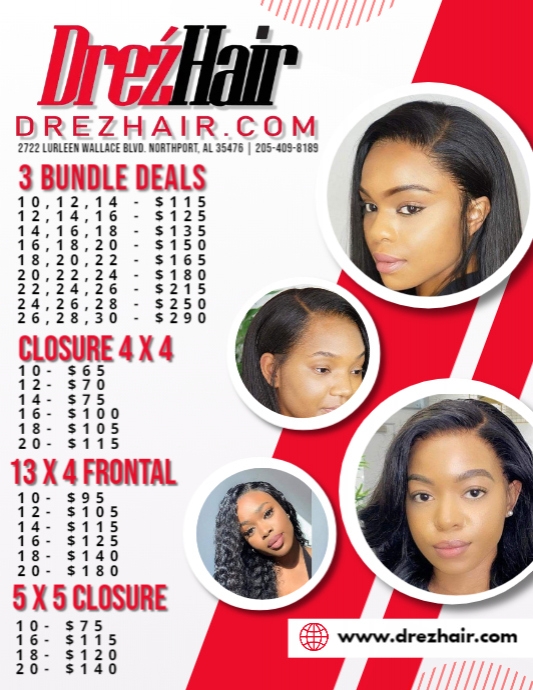 Copy of Drez Hair | PosterMyWall