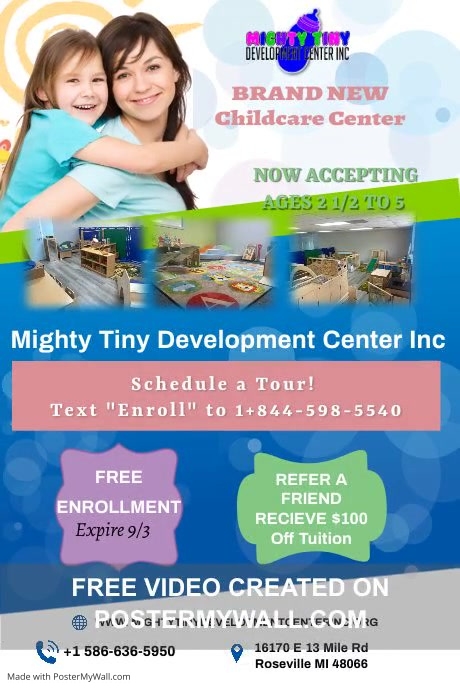 Copy of Mighty Tiny Free Enrollment! | PosterMyWall