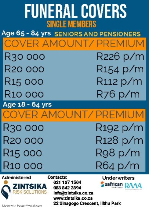 RMA & SAFRICAN FUNERAL FRONT PAGE (1) | PosterMyWall