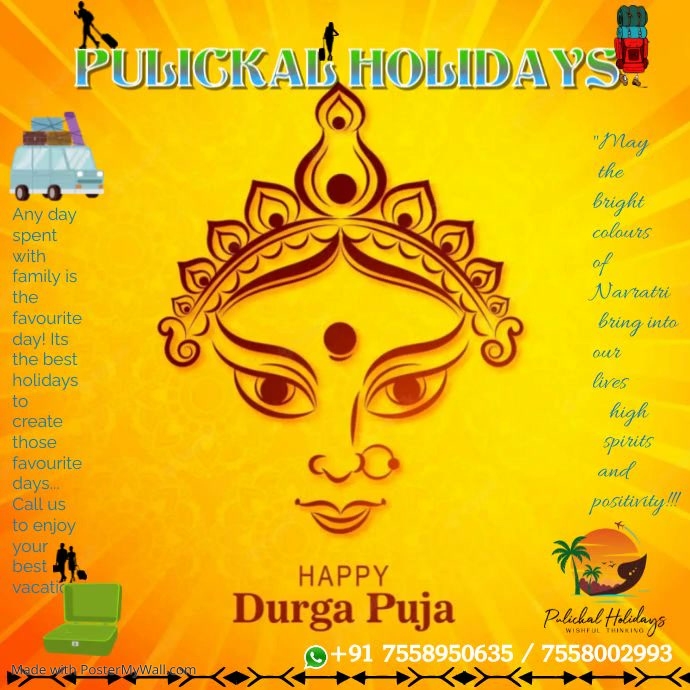 Happy Durga Puja | PosterMyWall