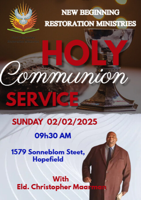 Holy communion flyer template | PosterMyWall