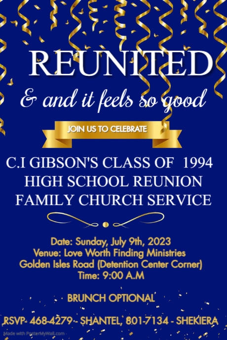 Reunion Poster Post | PosterMyWall