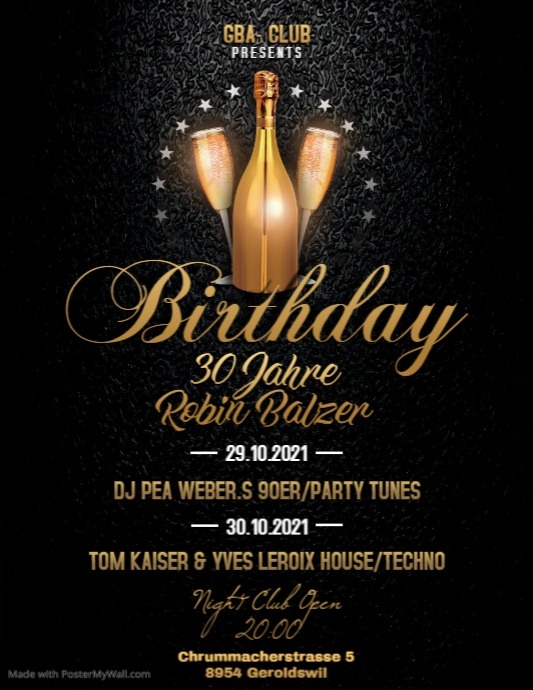 Copy of BIRTHDAY VIP Flyer Template | PosterMyWall