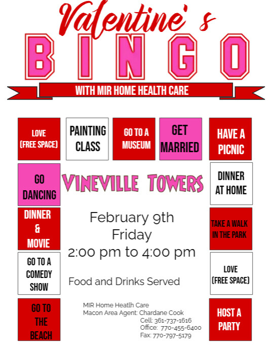 Valentines Day Bingo | PosterMyWall