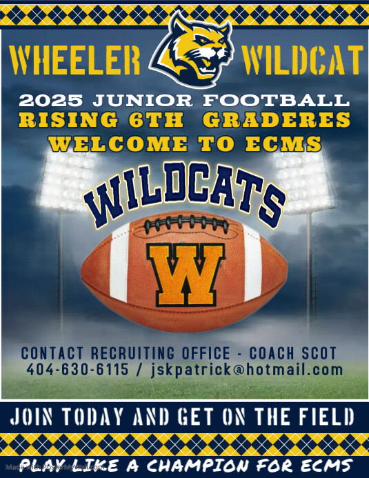 MS RECRUIT 23' Football | PosterMyWall