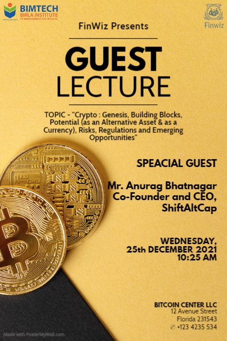 Copy of Copy of Bitcoin Seminar Flyer Template | PosterMyWall