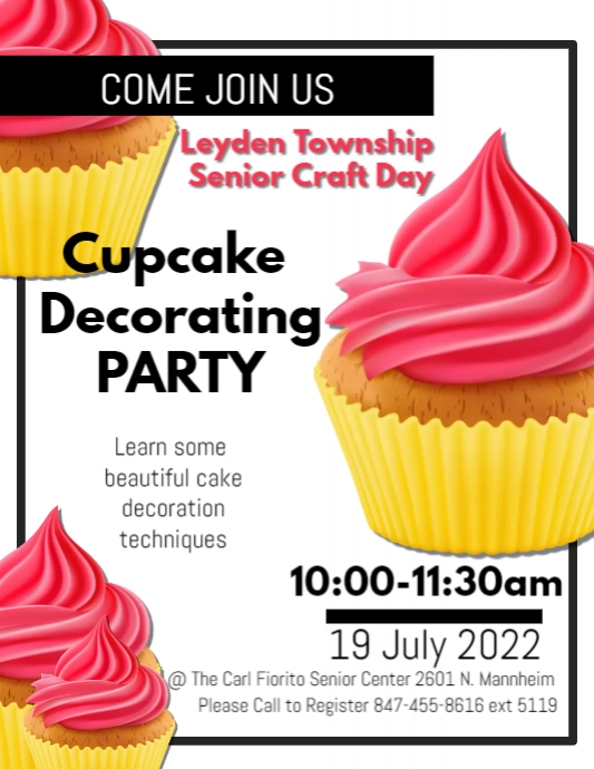 CUP CAKE BIRTHDAY FLYER TEMPLATE | PosterMyWall