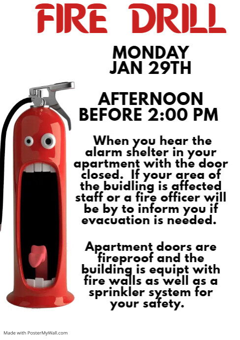 Copy of Copy of Copy of Fire Drill Safety Flyer Template (1) | PosterMyWall