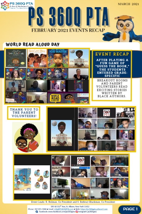 Copy of Page 1 February 2021 Events Recap Newsletter | PosterMyWall