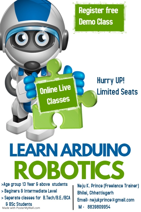 Copy of Copy of Learn Robotics Poster | PosterMyWall