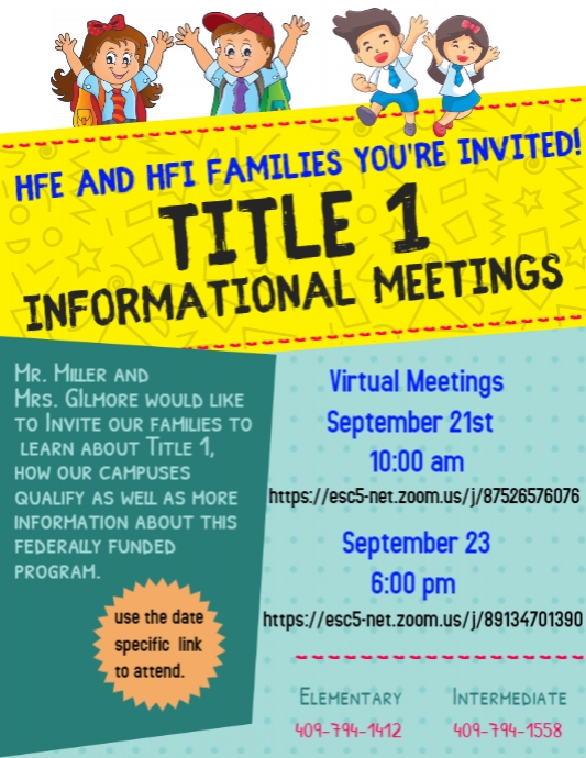 title 1 flyer home | PosterMyWall