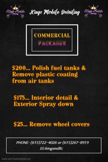 KMD COMMERCIAL PACKAGES | PosterMyWall