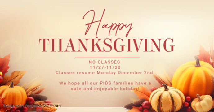 Happy Thanksgiving Facebook post template | PosterMyWall