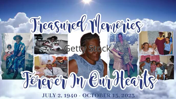 Memorial Service Photo Collage Digital Displa | PosterMyWall