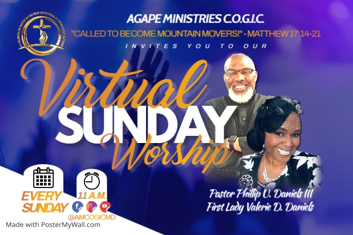 Virtual SUNDAY SERVICE | PosterMyWall