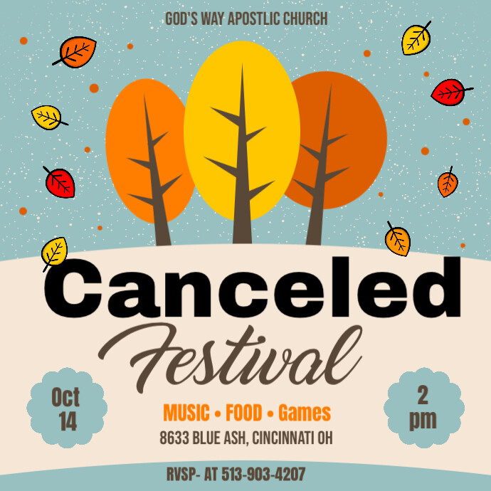 AUTUMN EVENT BANNER | PosterMyWall