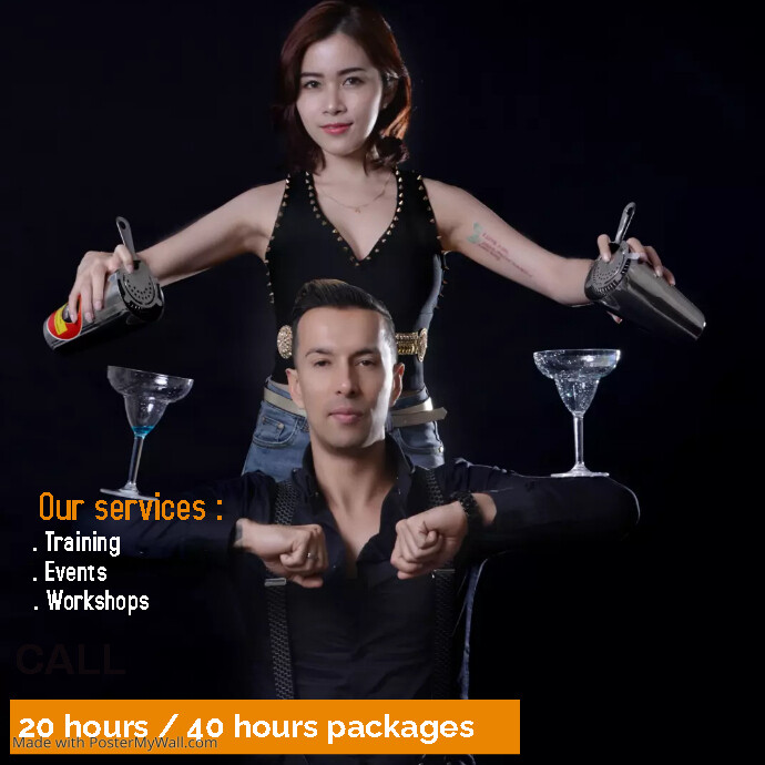Bartending school instagram post advertisemen | PosterMyWall