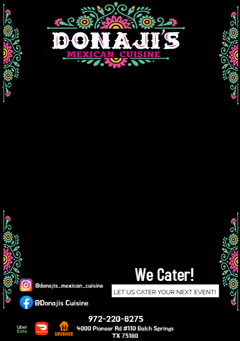 Taco House Menu | PosterMyWall