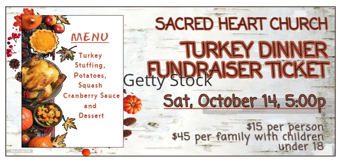 Turkey Dinner Fundraiser_2 | PosterMyWall