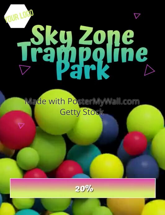 Indoor Jump Park Bounce Video Flyer | PosterMyWall