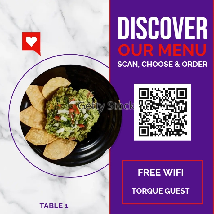 Discover our menu scan choose and order | PosterMyWall