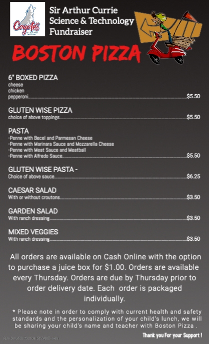 Boston Pizza Hot Lunch | PosterMyWall