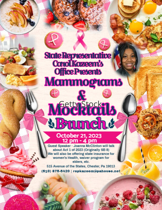 Breast Cancer Brunch Poster Template | PosterMyWall