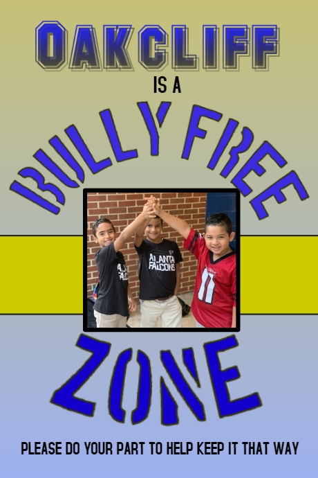 Copy of Bully Free Zone | PosterMyWall
