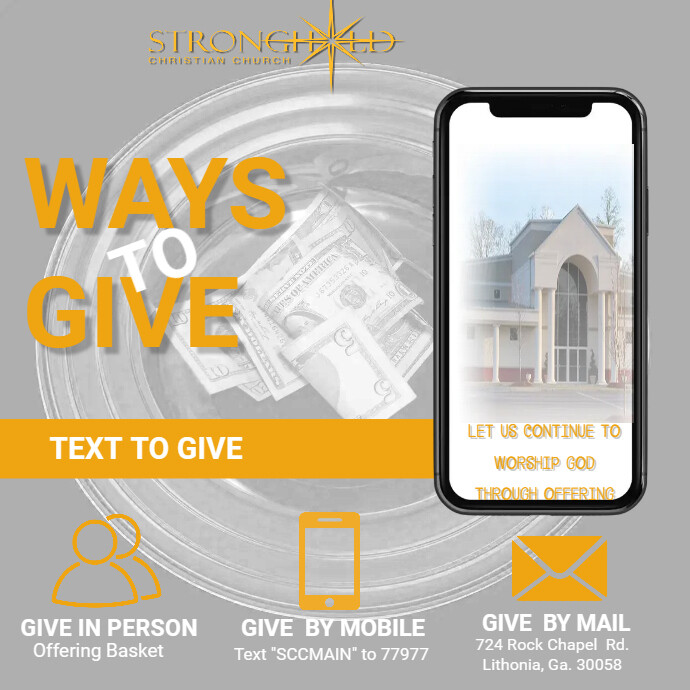 SCC Church giving flyer | PosterMyWall