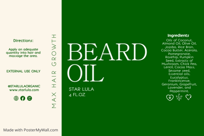 Copy of minimal body wash label template (4) | PosterMyWall