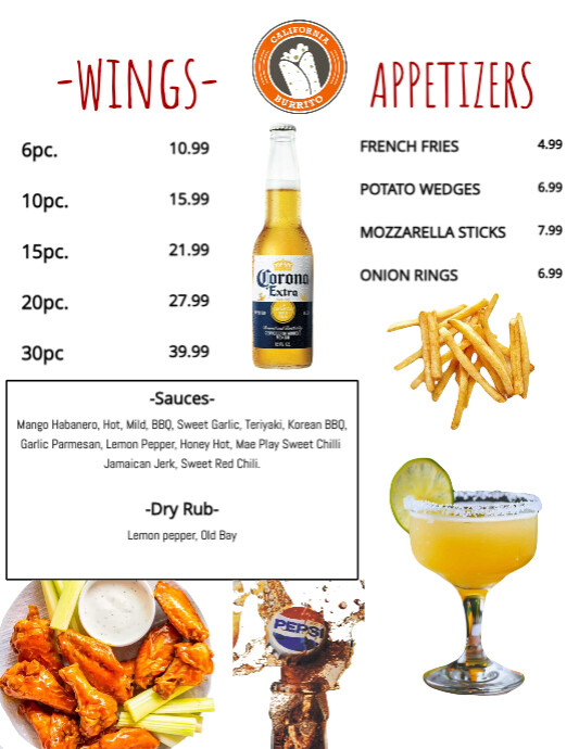 Copy of Copy of Copy of Menu | PosterMyWall